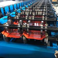 China CE ISO Boltless Roof Roll Forming Machine 0.35-0.65mm 760mm Effective Width 8-12m/min for sale