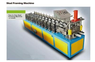 China Two In One Light Keel Roll Forming Machine 0.2-1.2mm Galvanized Steel 7.5kW 13 Stations for sale