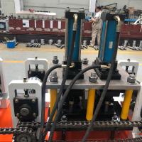 China Stainless Steel L Type Corner Angle Roll Forming Machine 0.3-0.8mm Thickness 17 Rollers PLC Control for sale