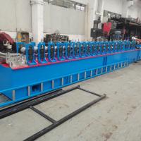 China High Speed 70mm Steel Roller Shutter Door Octagon Tube Pipe Roll Forming Machine for sale