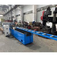 China 60mm Shutter Door Roll Forming Machine Servo Following Saw Cutting for sale