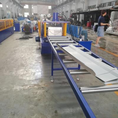 China PPGI Color Steel Valley Gutter Roll Forming Machine 0.3-0.8mm Thickness 16 Stations for sale