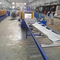 China PPGI GI Metal Steel Roof Rain Gutter Roll Forming Machine 0.4-0.8mm 16 Stations for sale