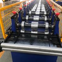China PPGI GI Metal Steel Roof Rain Gutter Roll Forming Machine 0.4-0.8mm 16 Stations for sale