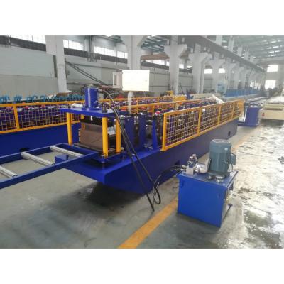 China Automatic Rain Spout Gutter Roll Forming Machine 0.3-0.8mm Aluminium Profile Making Machine for sale