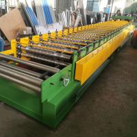 China 0.3mm Corrugated Metal Roof Sheet Panel Roll Forming Machine PLC Control for sale