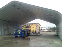 China Custom No Girder Arch Roll Forming Equipment 18 Station 30kW Metal Forming Machine for Roof Panels for sale