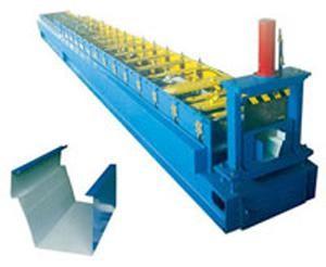 China Automatic Color-Steel Downspout Roll Forming Machine for 0.3-0.6mm Half Square Gutters with 13 Roller Stations for sale