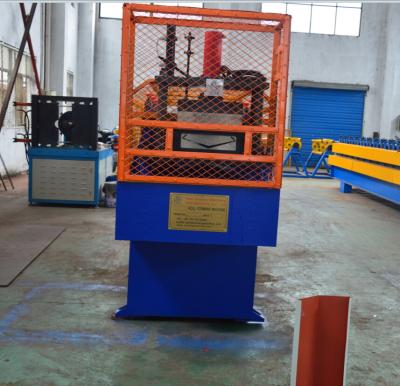 China 16 Station Valley Gutter Downspout Roll Forming Machine 0.4-0.8mm Steel 7.5Kw Motor for sale