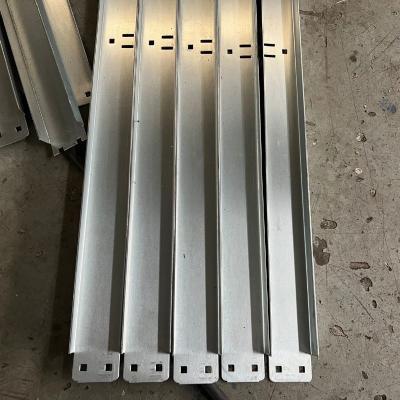 China PPGI U Channel Profile Roll Forming Machine Galvanized Steel 2.0mm Thickness for sale