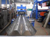 China 380V 3 Phase Three Wave Guardrail Roll Forming Machine with 22Kw Motor and 10-20m/min Speed for Highway Safety for sale