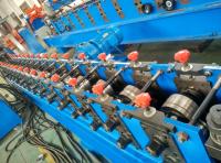 China Hydraulic Punching C Channel Cold Roll Forming Machine 3 Ton Manual Decoiler 1.5-2.2mm 12M/min for sale