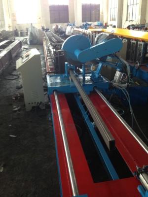 China 45# Forged Steel Downspout Roll Forming Machine 20 Stations 3T Manual Uncoiler for sale