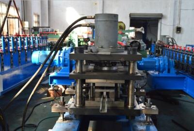 China PLC Control Hydraulic Punching Roll Forming Machine for Solar Strut with 13 Roller Stations and 4-5m/min Speed for sale