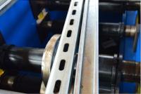 China Galvanized Steel Solar Strut Roll Former Machine PLC Touch Screen Control for sale