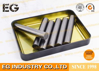 China Crucible Solid high pure Graphite Rod 10.4 x 100mm For Gold Stir Molten Polished Mirror Surface for sale