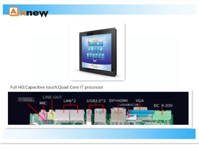 China 1920x1080 17.3 Wide Industrial Touch Screen Pc Quad Core I7 8G 500G HDD Computer for sale