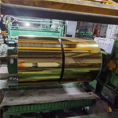 China ASTM A240 Cold Rolled Stainless Steel Coil Gold Mirror Finish 304 SS 1219mm for sale