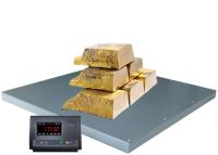 China Adjust Height 1.2M 2000kg Steel Warehouse Floor Scale for sale