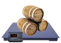 China 2T 1.2m Steel Industrial Floor Scales Adjustable Foot for sale