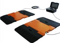 China 800*430 Portable Axle Weigh Scales , 50T Wireless Truck Scales for sale