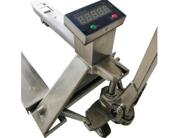 China 1 Ton Hydraulic Pallet Jack With Weight Scale For Industrial Use for sale