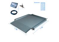 China Large Platform Indicator Industrial Floor Weighing Scales 5'X5' for sale