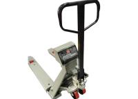 China 1000kg 2t Stainless steel Moveable Hand Lift Forklift Hoist Pallet Jack With Weight Scale for sale