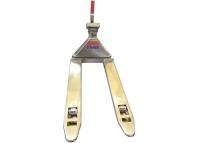 China 1000kg 2t Stainless steel Moveable Hand Lift Forklift Hoist Pallet Jack With Weight Scale for sale