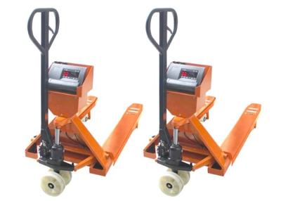 China Electronic Yellow 2.5 Ton High Accuracy Hand Pallet Jack With Weight Scale for sale