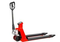 China Optional Wheels Carbon Steel SS Electric Pallet Jack With Weight Scale for sale