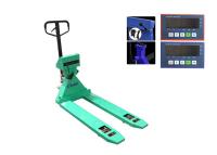China Stainless Steel Forklift Weighing Scale Pallet Jack Manual 3T For Moving Cargo for sale