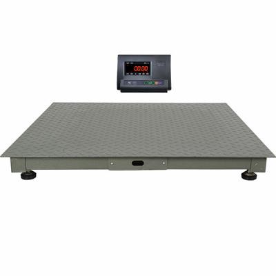 China Heavy Duty Carbon Steel Industrial Floor Scales Electronic 3000Kg for sale
