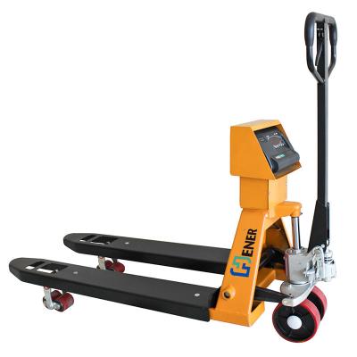 China Workshop Shipping 3000kg Electric Forklift Pallet Jack Scale Thermal Printer Indicator for sale