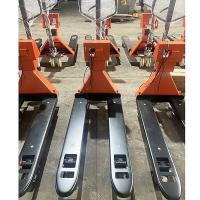 China PU Wheels 3000kg Digital Pallet Jack Truck Weight Scale In Industrial Warehouse for sale