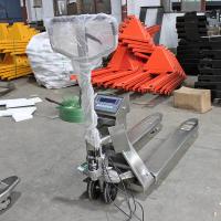 China Transpallet Pallet Truck Weighing Scale Automated Pallet Jack With Printer for sale