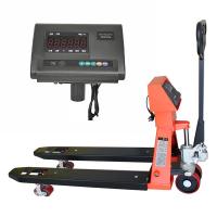 China Warehouse Truck Scale Pallet Jack 1150*685mm 2000kg With A12E Indicator for sale