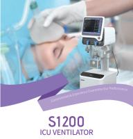 China Emergency Department ICU Oxygen Machine Nurse Ventilator S1200 for sale