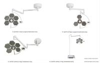 China Yt-Led700/500 LED Surgical Shadowless Lamp 3000-5000K Shadowless Ot Light for sale