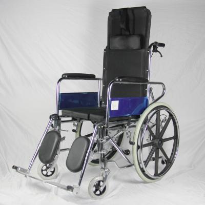 China Multi-Function Aluminum Manual Wheelchair 100kg Capacity Detachable Elevating Footrest U Shape Commode Seat for sale