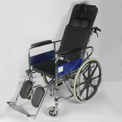 China Multi Function Aluminum Manual Wheelchair 100kg Capacity Double Cross Bar for sale