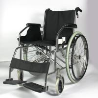 China Collapsible Lightweight Aluminum Manual Wheelchair 44cm Seat Width Flip Up Desk Armrest for sale