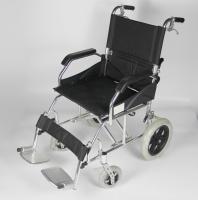 China Portable Lightweight Foldable Aluminum Manual Wheelchair 100kg Capacity Easy Carry Elderly for sale