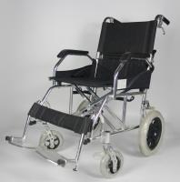 China Portable Lightweight Foldable Aluminum Manual Wheelchair 100kg Capacity Easy Carry Elderly for sale
