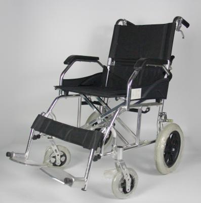 China Portable Lightweight Foldable Aluminum Manual Wheelchair 100kg Capacity Easy Carry Elderly for sale