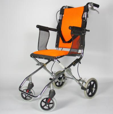 China Ultralight Foldable Aluminum Manual Wheelchair 100kg Capacity Compact Travel for sale