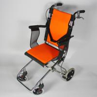 China Ultralight Foldable Aluminum Manual Wheelchair 100kg Capacity Compact Travel for sale