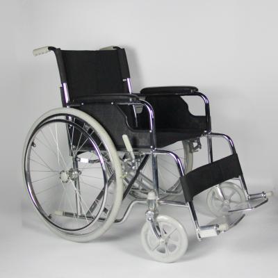 China Ultralight Foldable Aluminum Wheelchair 100kg Capacity Travel Portable Manual Wheelchair for sale