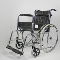 China Folding Steel Wheelchair with Detachable Footrest Flip Back Seat 20 Inch for sale