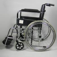 China Folding Steel Wheelchair with Detachable Footrest Flip Back Seat 20 Inch for sale